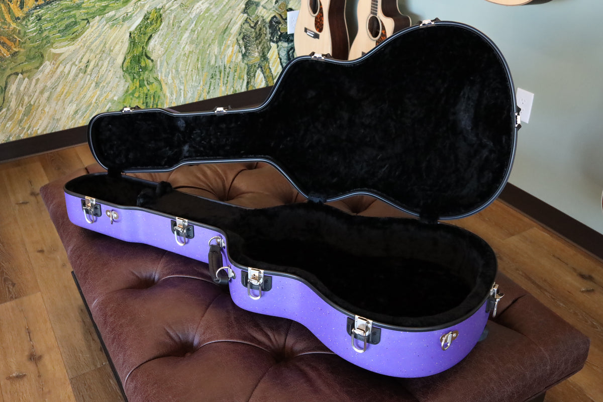 Calton Case - 000-18 Style (14 fret) Purple Granite/Black Interior ...